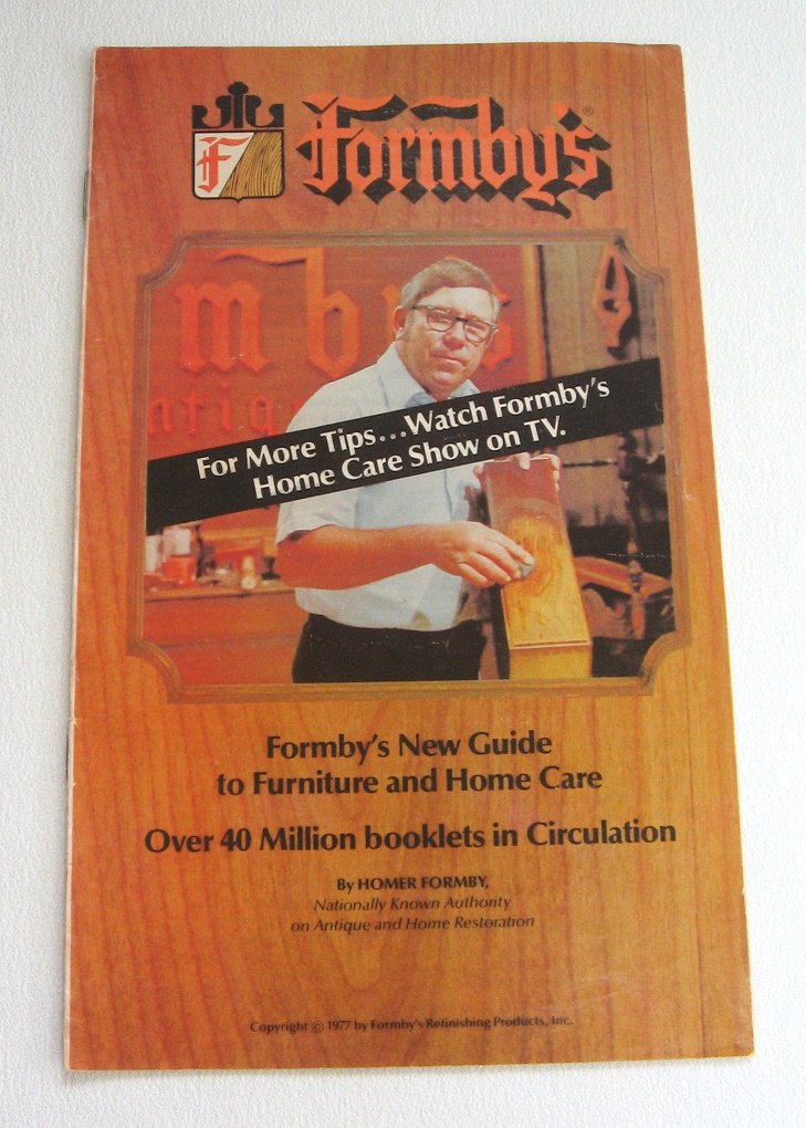 Formby's New Guide To Furniture and Home Care Softcover Book Vintage 1977