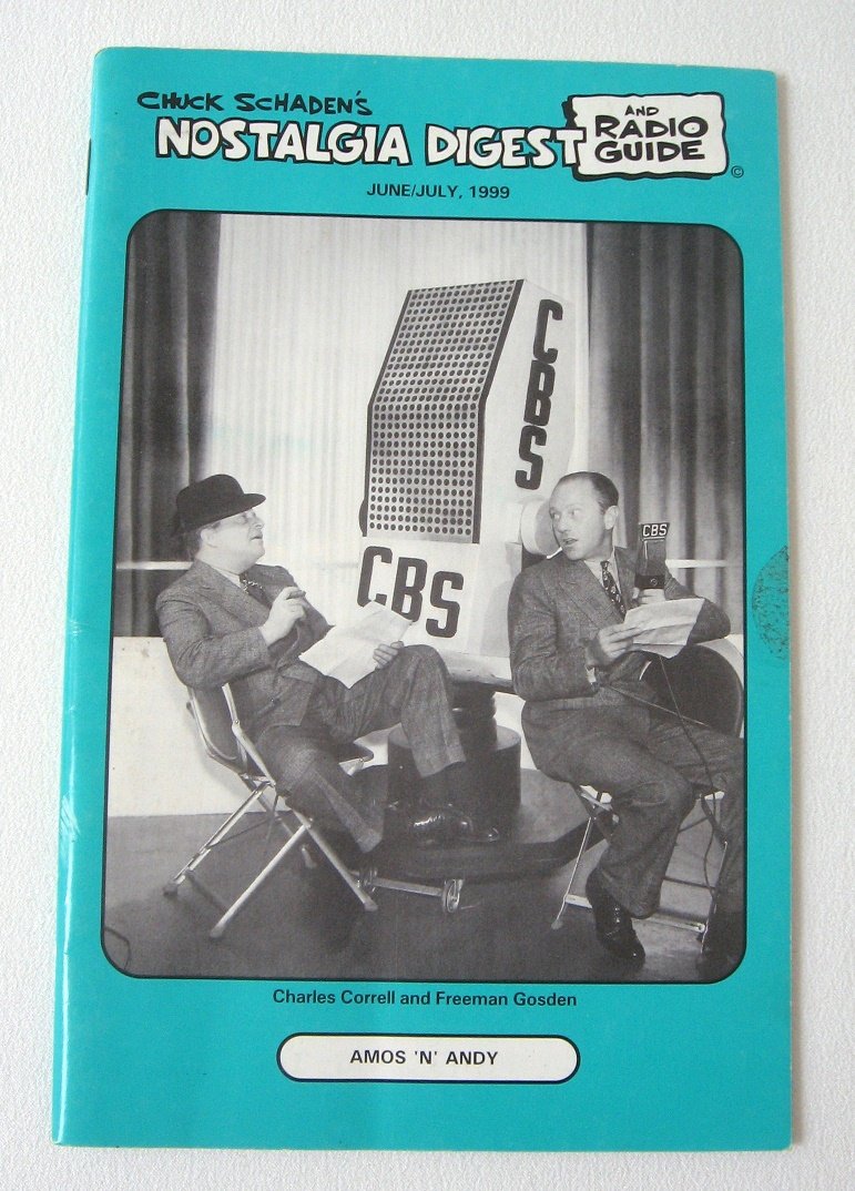 Nostalgia Digest And Radio Guide Magazine Softcover Book Amos 'N' Andy ...