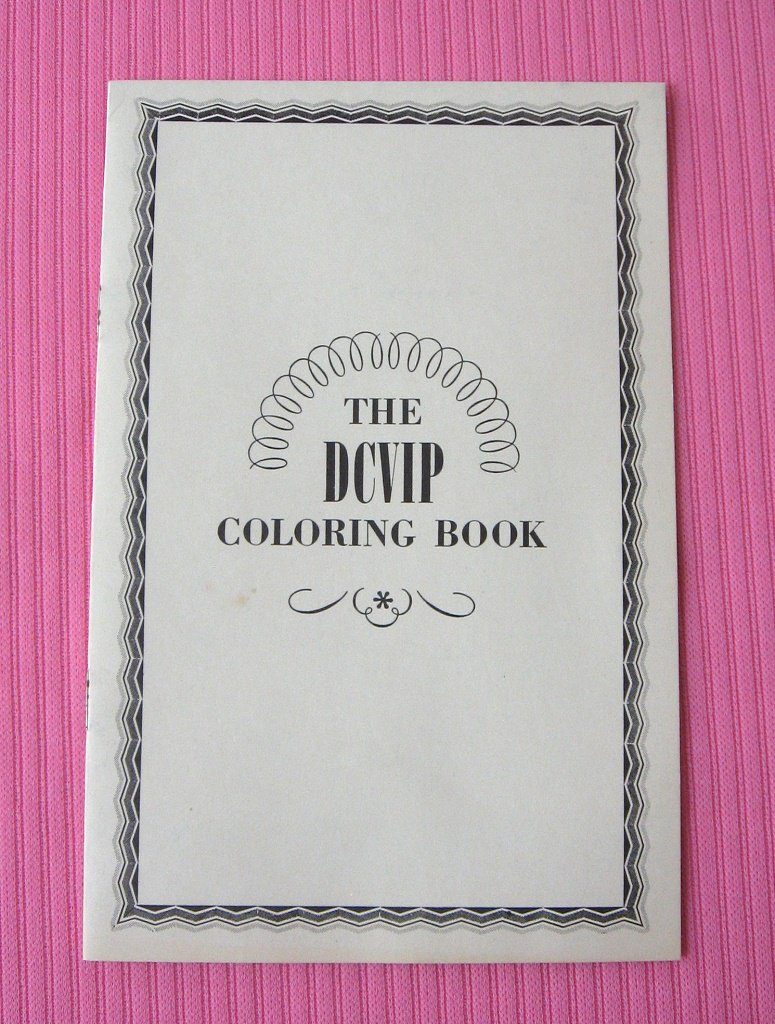 The DC VIP Coloring Book Retro Washington D.C. Vintage 1950s