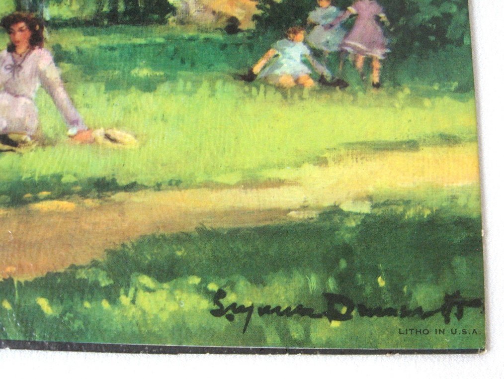 The Fountain By Artist Suzanne Demarest 8"x10" Litho USA D.A.C. Art ...