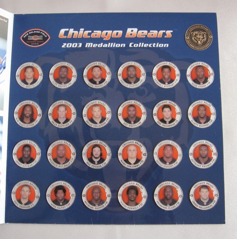 NFL Chicago Bears Football Limited Edition Medallion Collection & Book ...