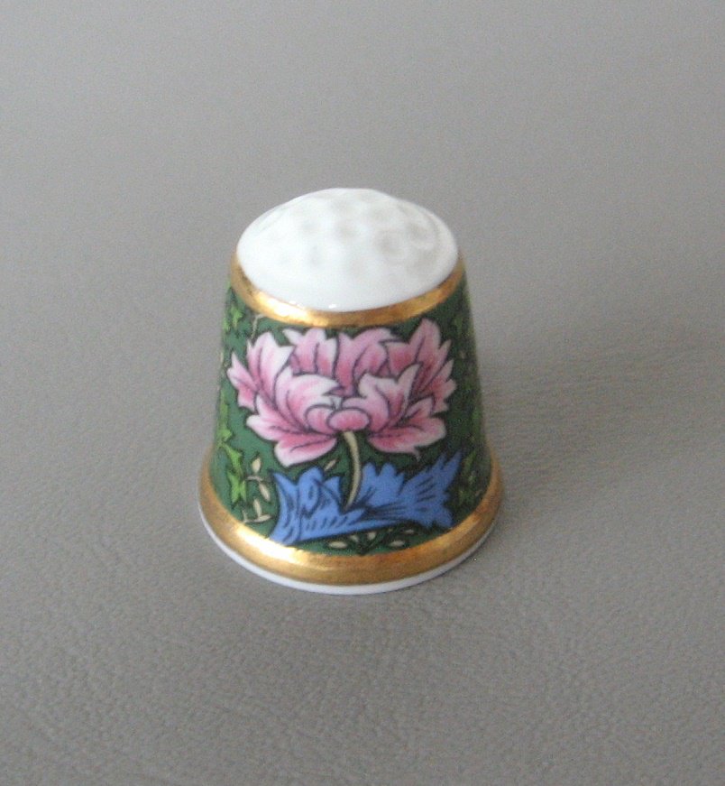 Museum Collection William Morris Chrysanthemum Fine Bone China Thimble ...