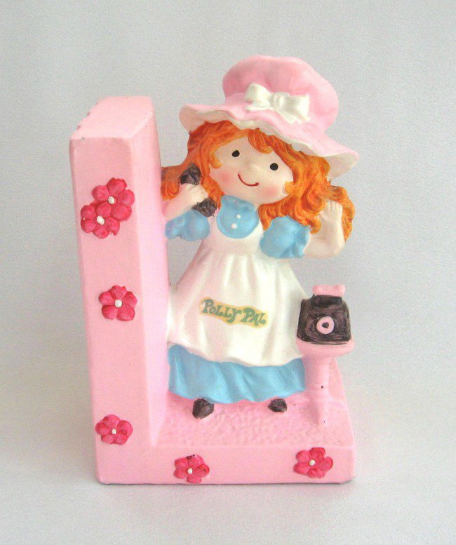 Polly Pal Doll Figurine Bookend Leon Jason Vintage 1976