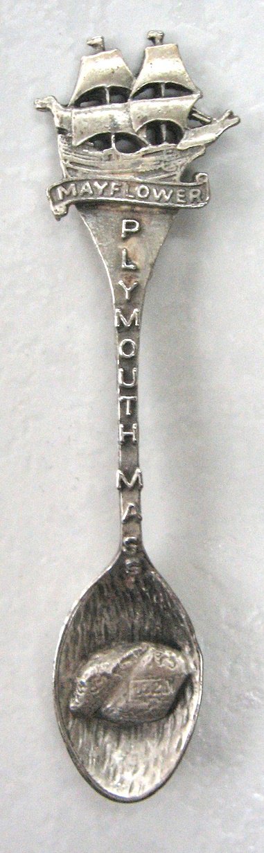 Plymouth Massachusetts Mayflower Ship 1620 Collectible Pewter Souvenir ...