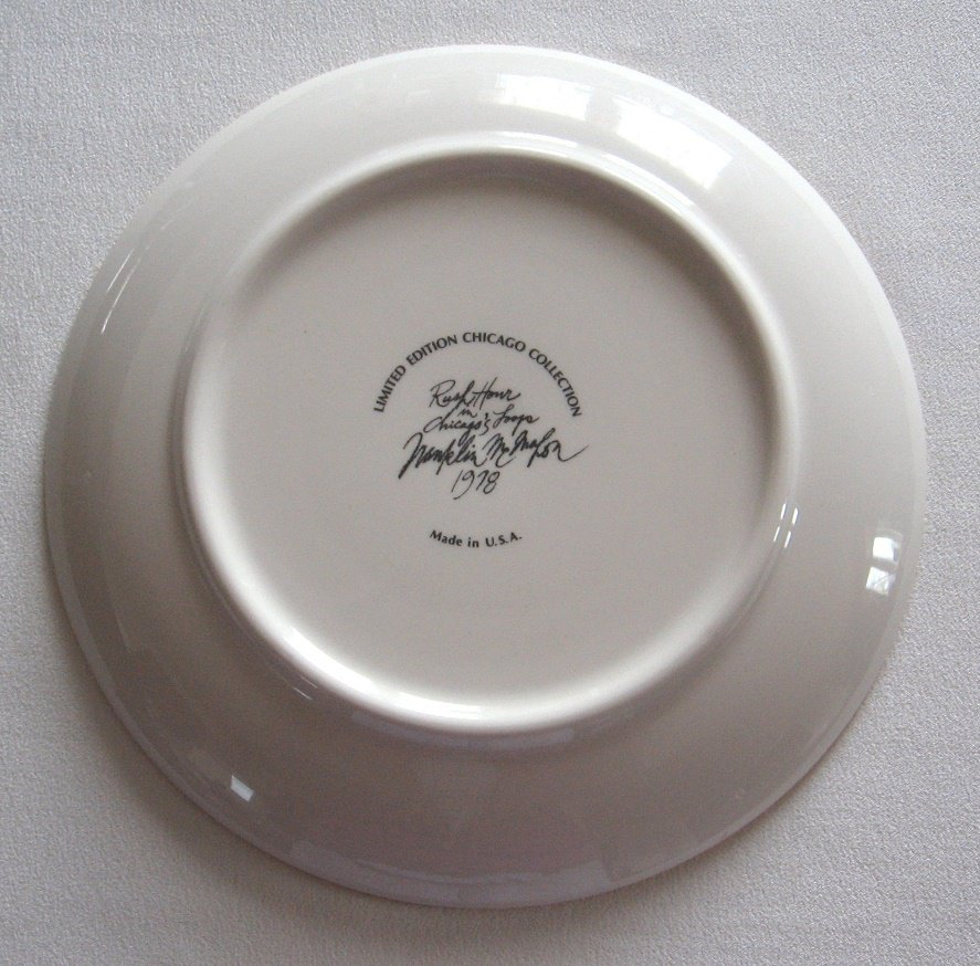 Rush Hour in Chicago's Loop Porcelain Collector Plate Franklin McMahon ...