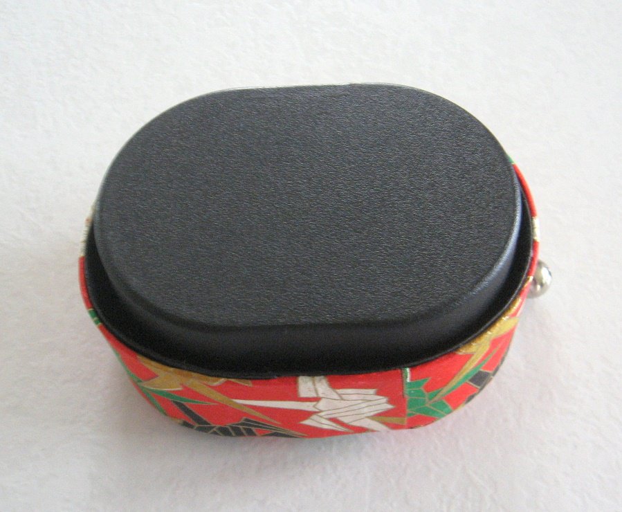 Colorful Red Oval Asian Japanese Origami Design Trinket Box Handcrafted ...
