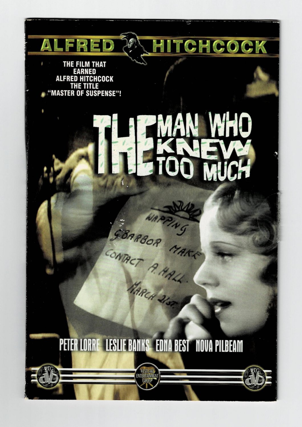 The Man Who Knew Too Much DVD Peter Lorre Leslie Banks Edna Best Video ...