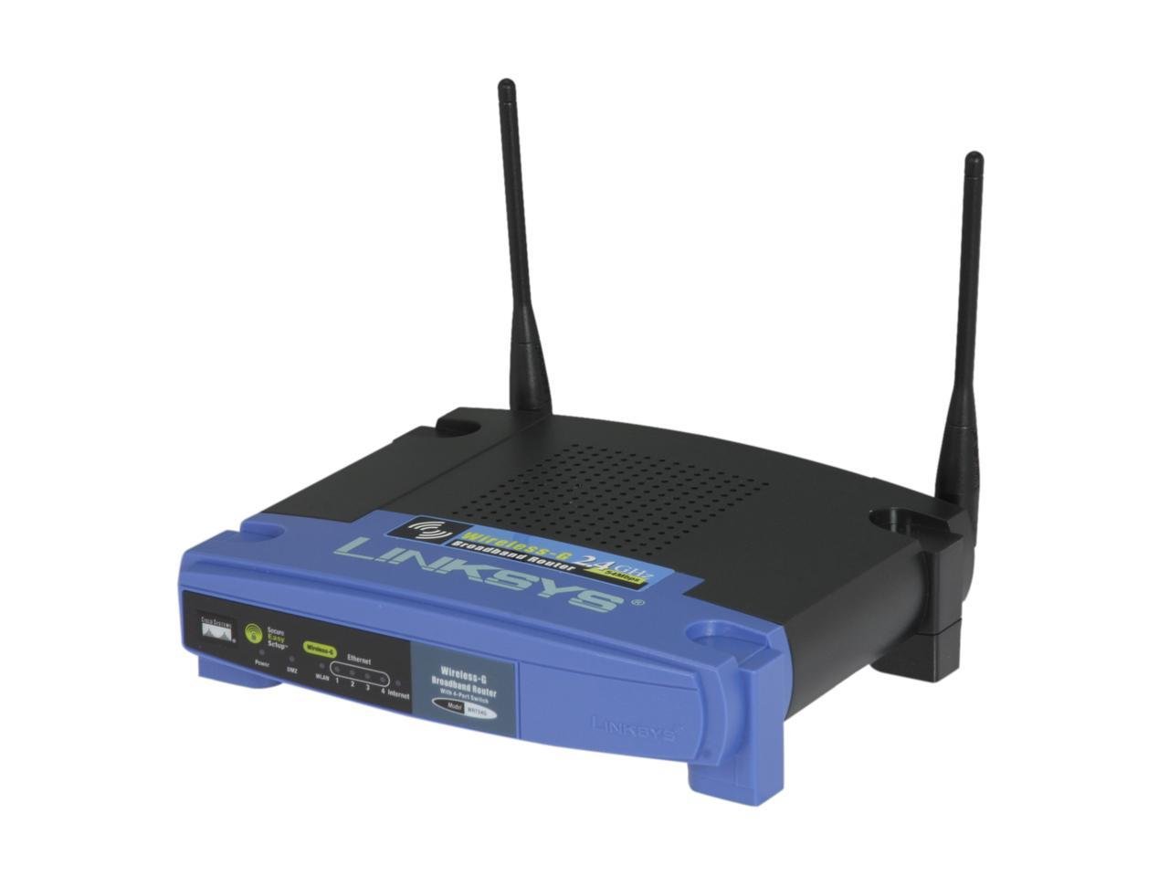 Wireless G Broadband Router with Speed Booster Linksys Model WRT54GS