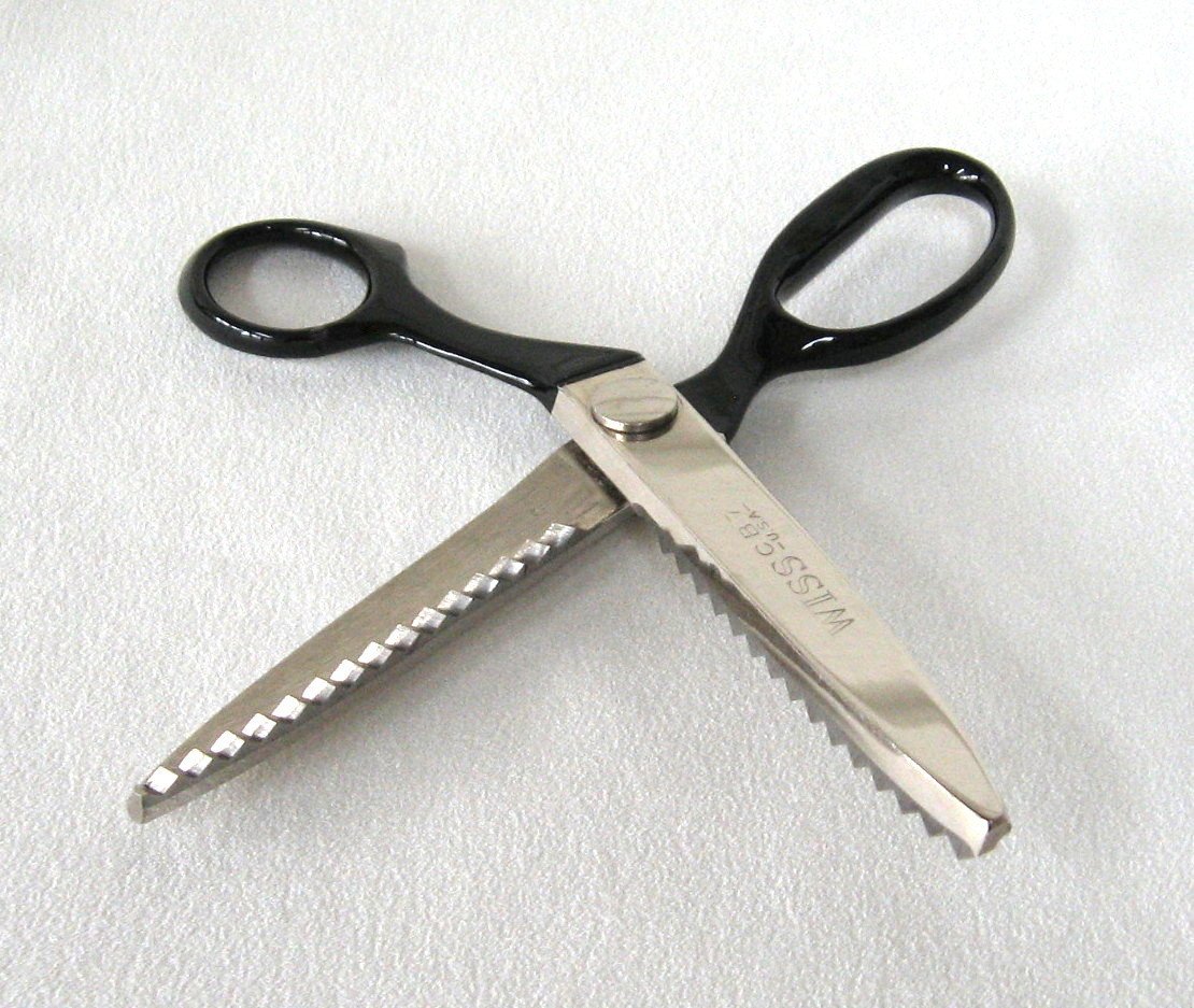 7 1/2" Steel Pinking Shears Scissors By Wiss Quality Made Heavy Duty ...