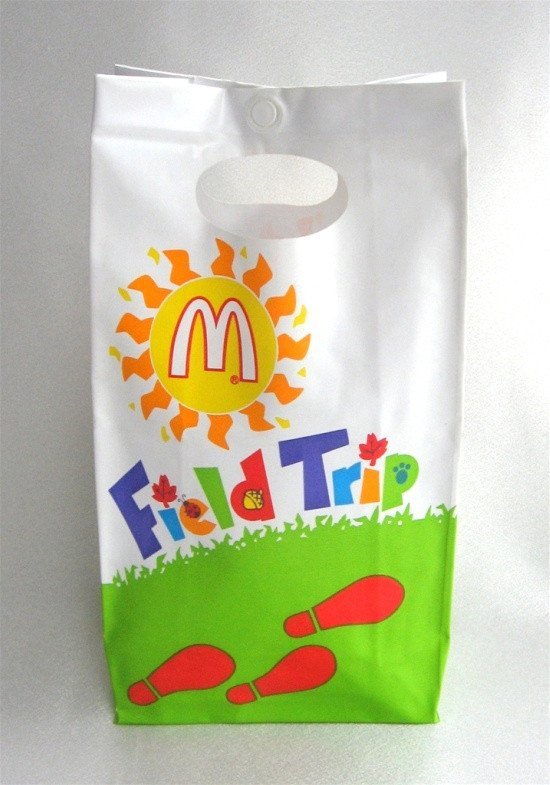 McDonald's Colorful Vinyl Lunch Bag Tote Field Trip Vintage 1992 ...