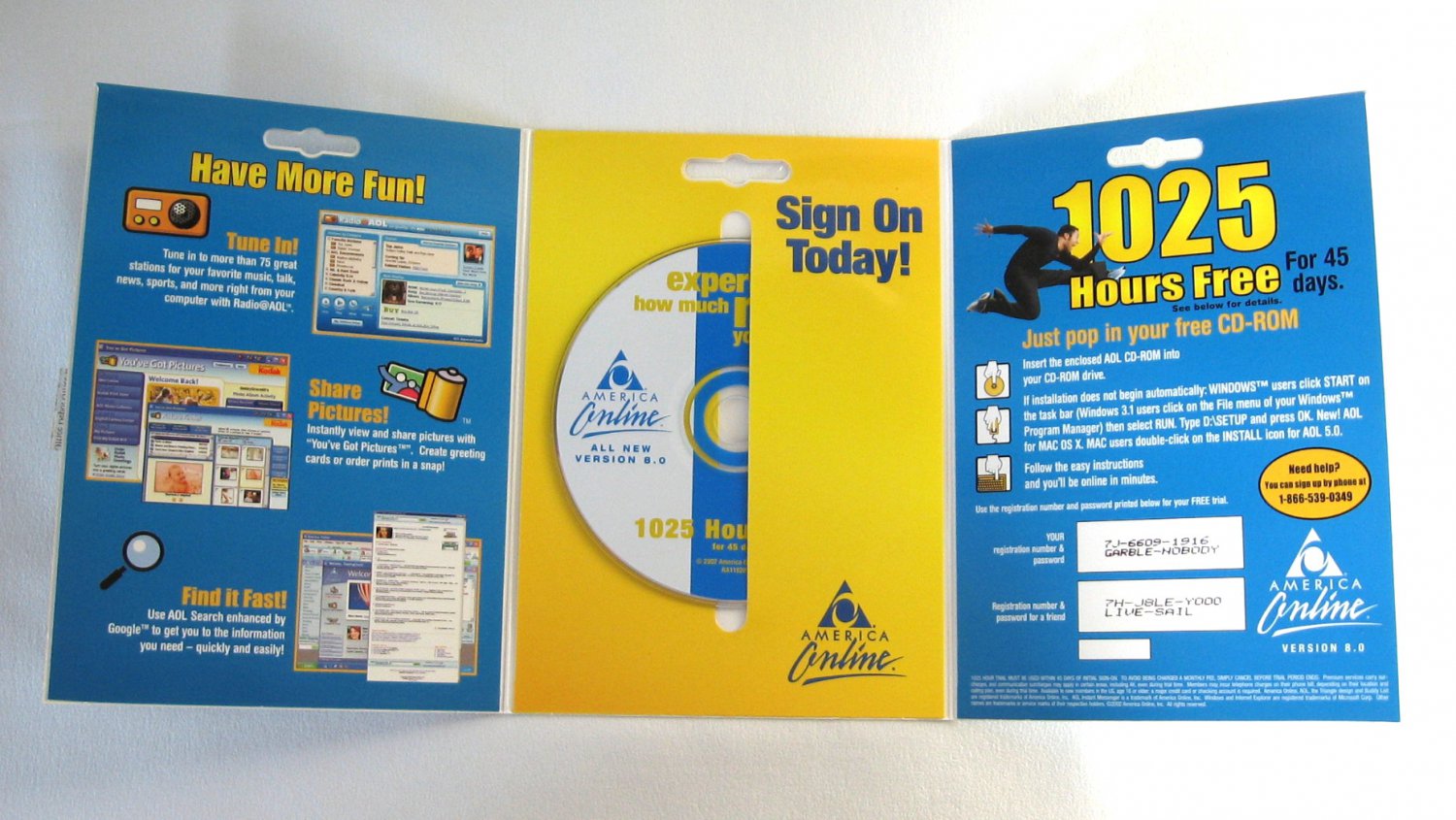2 AOL America Online CD Disks Disc 7.0 & Up Great For The Collector ...