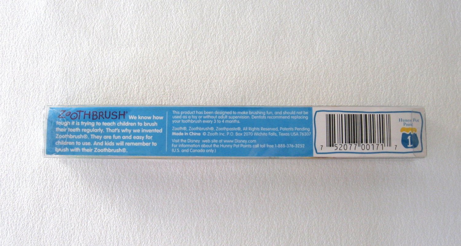 Winnie The Pooh Kids Children Toothbrush Zoothbrush Character