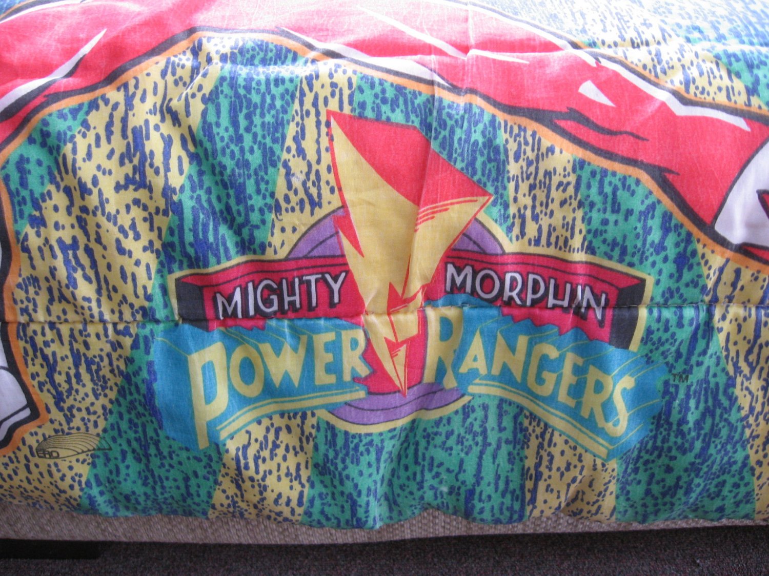 Saban Power Rangers Sleeping Bag Blanket 57x54 Vintage 1994