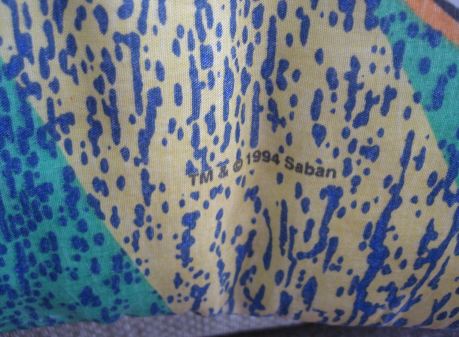 Saban Power Rangers Sleeping Bag Blanket 57x54 Vintage 1994