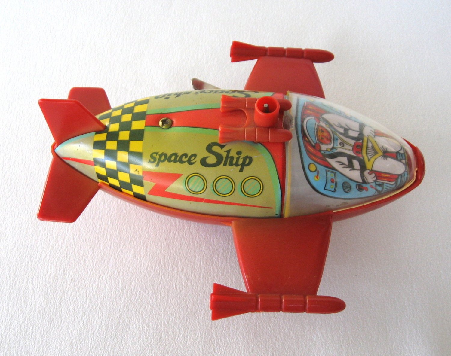 Wind Up Space Ship Toy By Russ Berrie & Company Vintage 1990s