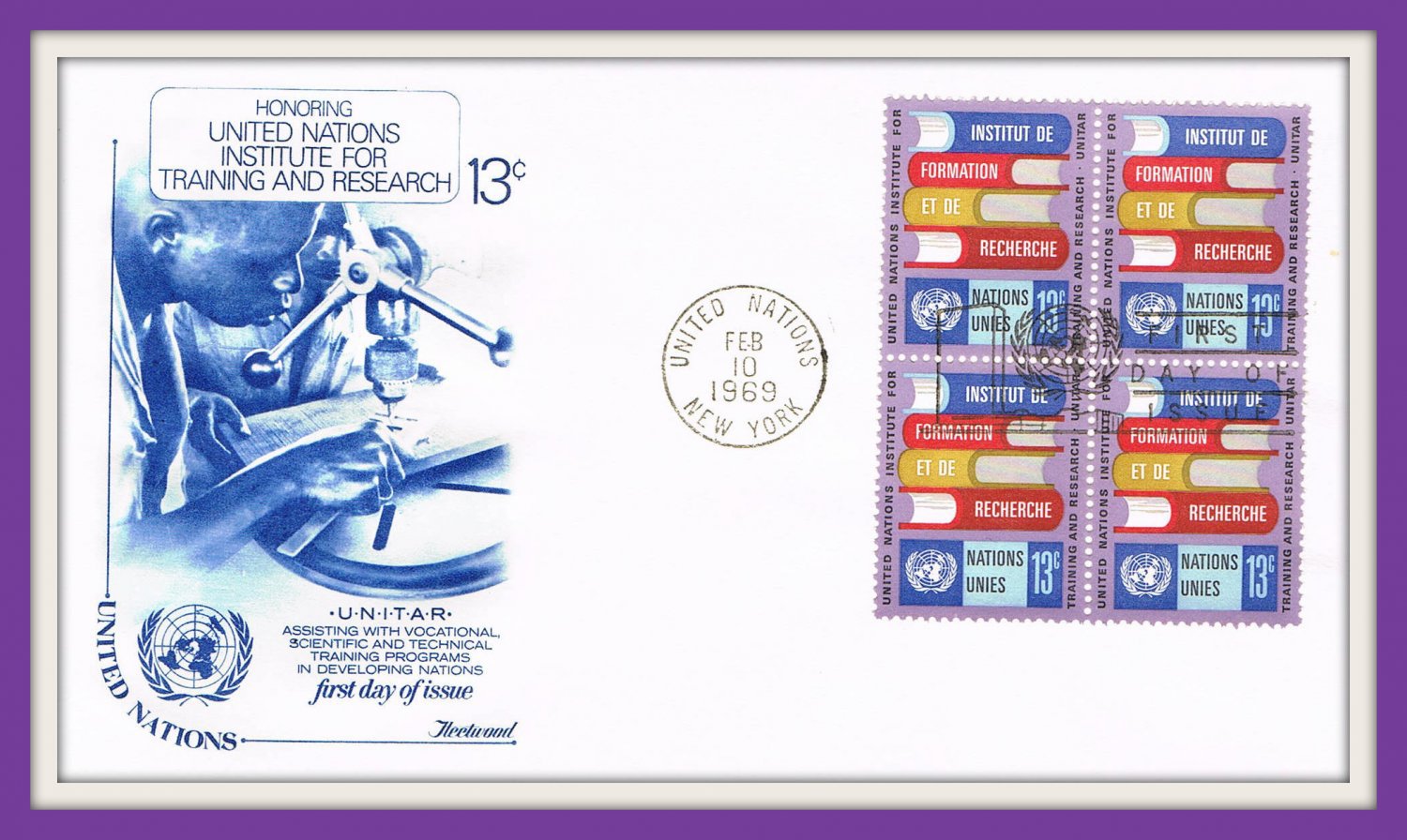1969 Honoring United Nations Institute For Training & Research First ...