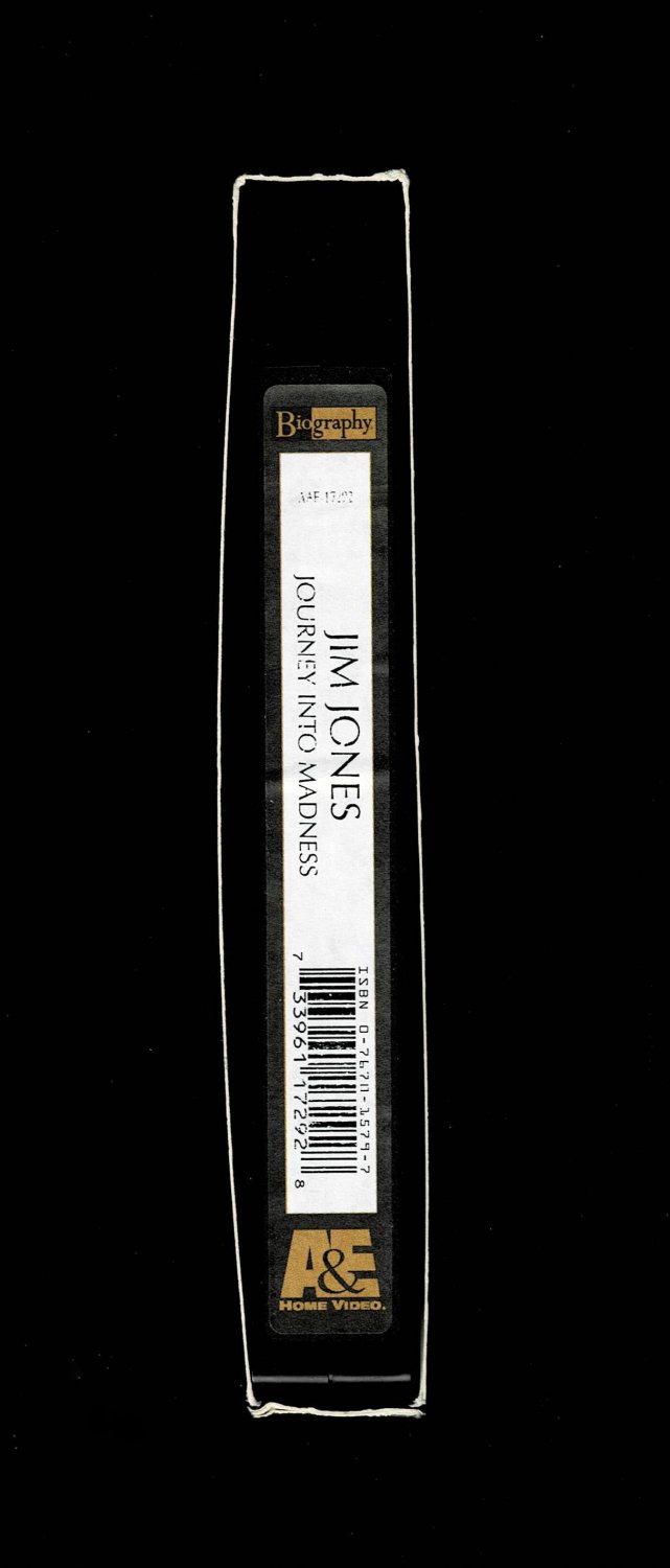A&E Biography Jim Jones Journey Into Madness VHS Video Documentary