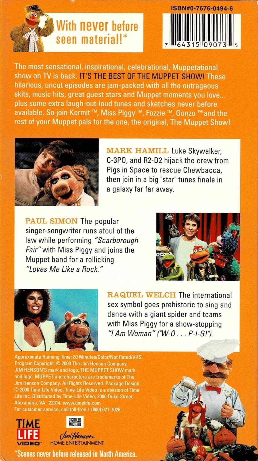 Best of The Muppet Show Mark Hamill Paul Simon Raquel Welch 3 Full ...