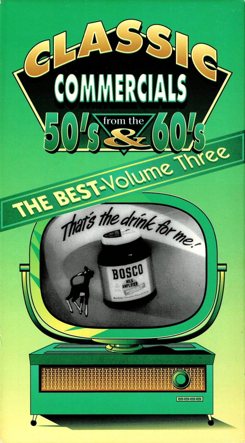 The Best Classic Commercials From The 50's & 60's Volume Three VHS Video