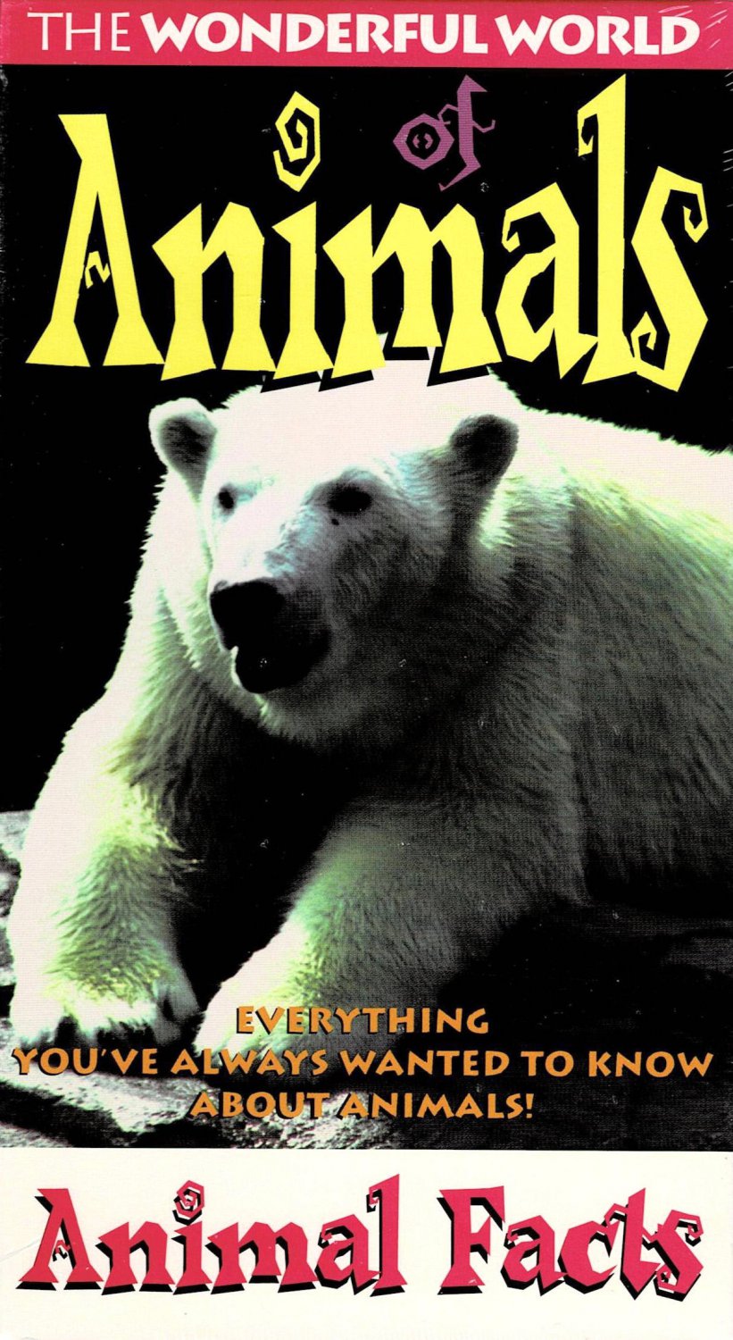 The Wonderful World of Animals Documentary Animal Facts VHS Video NEW