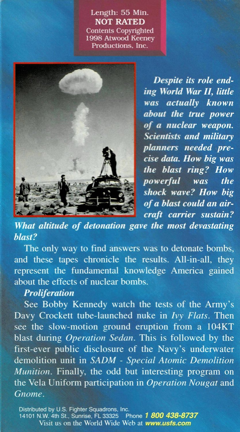 America's Atomic Bomb Tests Proliferation Volume 14 Dept. of Defense ...