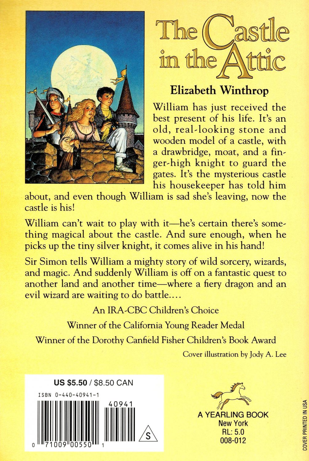 The Castle in The Attic By Elizabeth Winthrop Paperback Book For Ages 8 ...