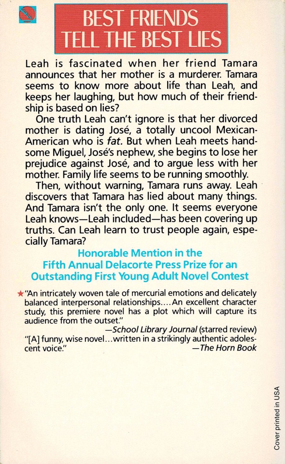 Best Friends Tell The Best Lies By Carol Dines Paperback Book Young ...