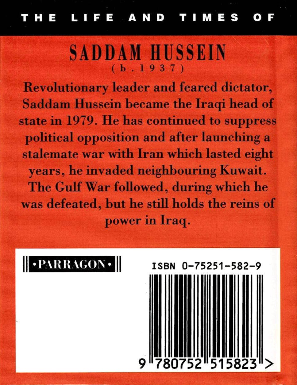 The Life And Times of Saddam Hussein By Amy Dempsey Hardcover Book 1996
