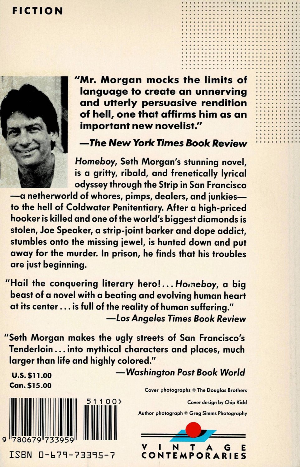 Homeboy By Seth Morgan Paperback Book 1991