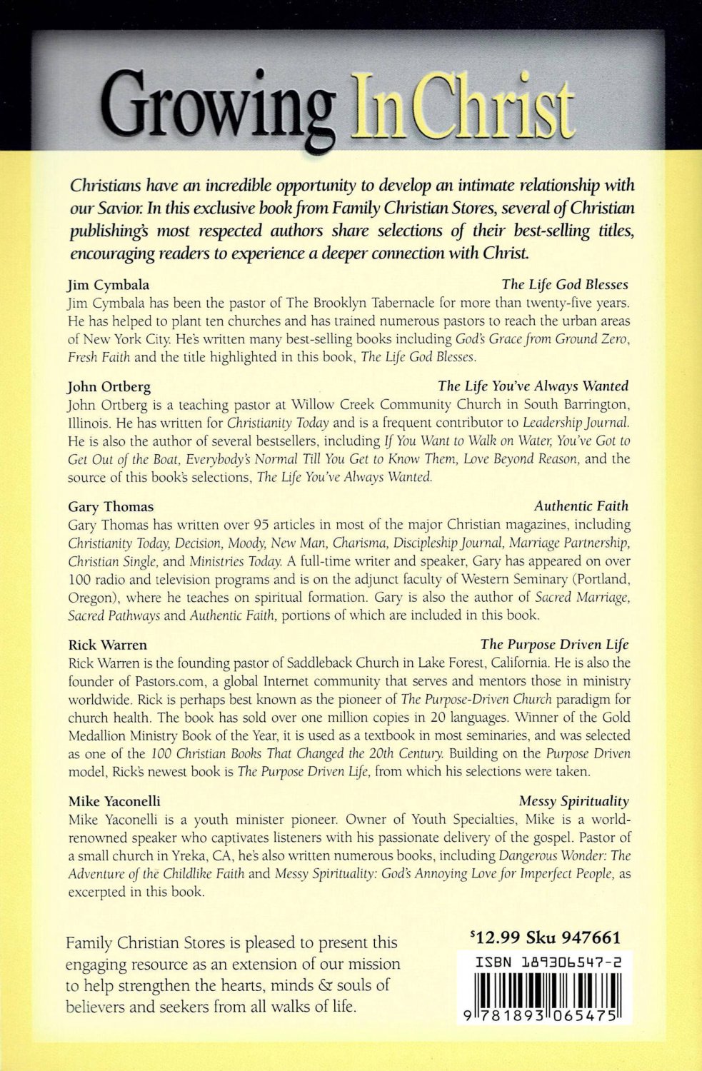 Growing in Christ Todays Top Christian Authors Discuss Spiritual ...