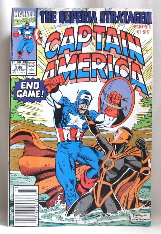 Captain America Vol. 1 No. 392 September Marvel Comic Book 1991
