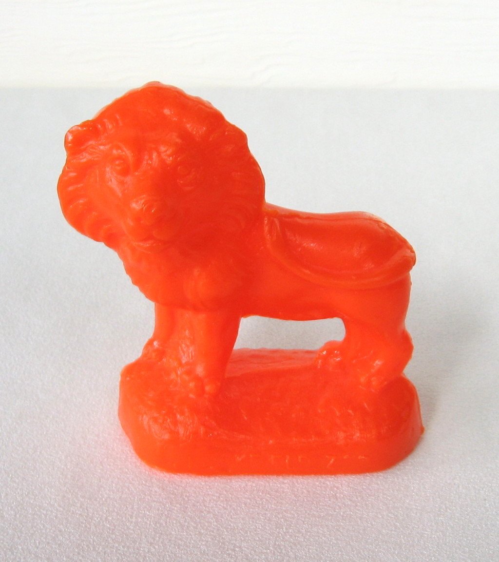 Orange Lion Plastic Toy Figurine Mold A Rama Collectible Brookfield Zoo ...