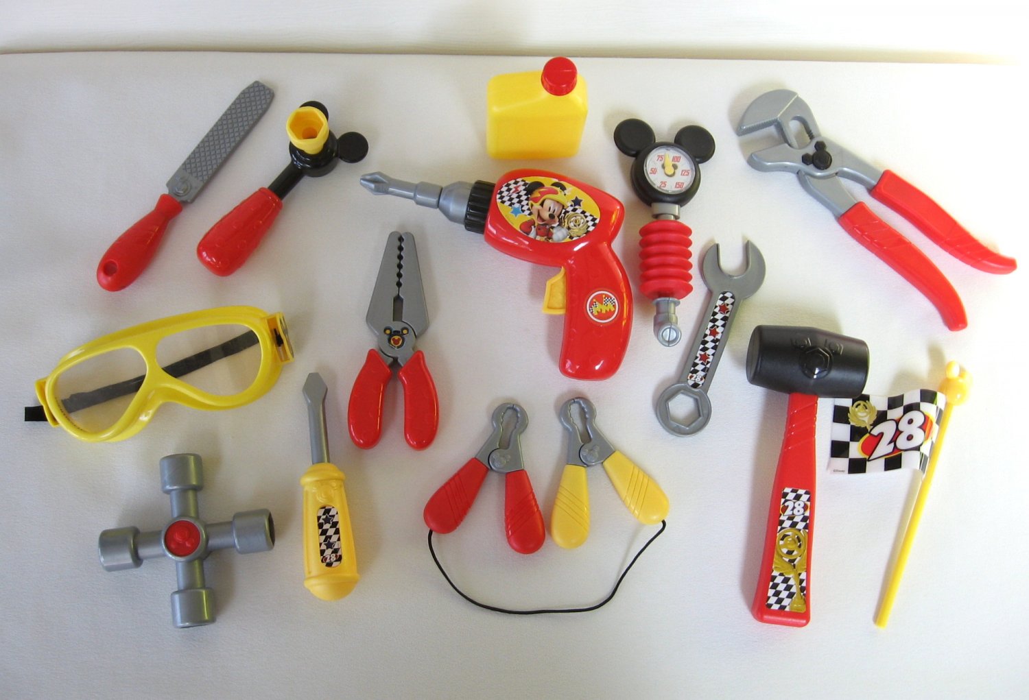 Disney Mickey Mouse Roadster Pit Crew Tool Set Pretend Toys Large 82 ...