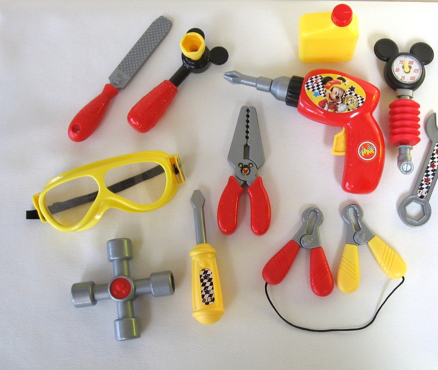 Disney Mickey Mouse Roadster Pit Crew Tool Set Pretend Toys Large 82 ...