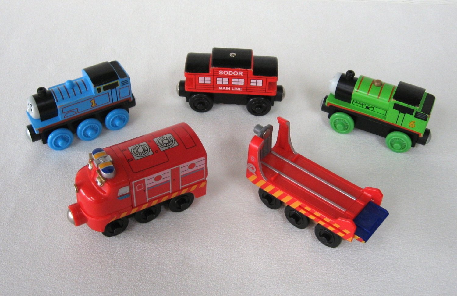 13 Piece Wooden Train Track Lot Railway Set Thomas The Train Round Track