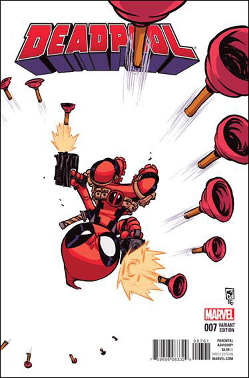 Deadpool #7 25th Anniversary Issue! Skottie Young Variant Cover [2016 ...