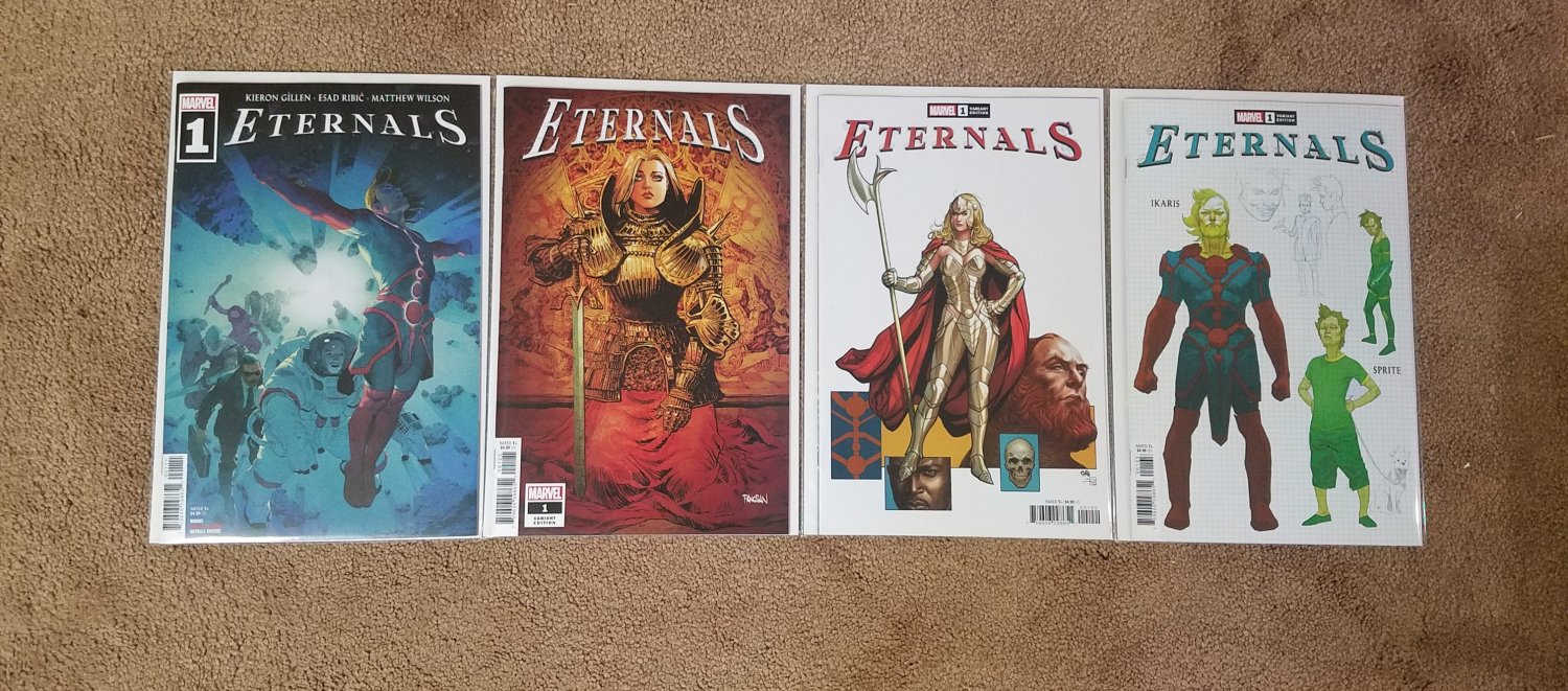 Eternals #1 standard and 3 variants all NM 2021 Marvel comics