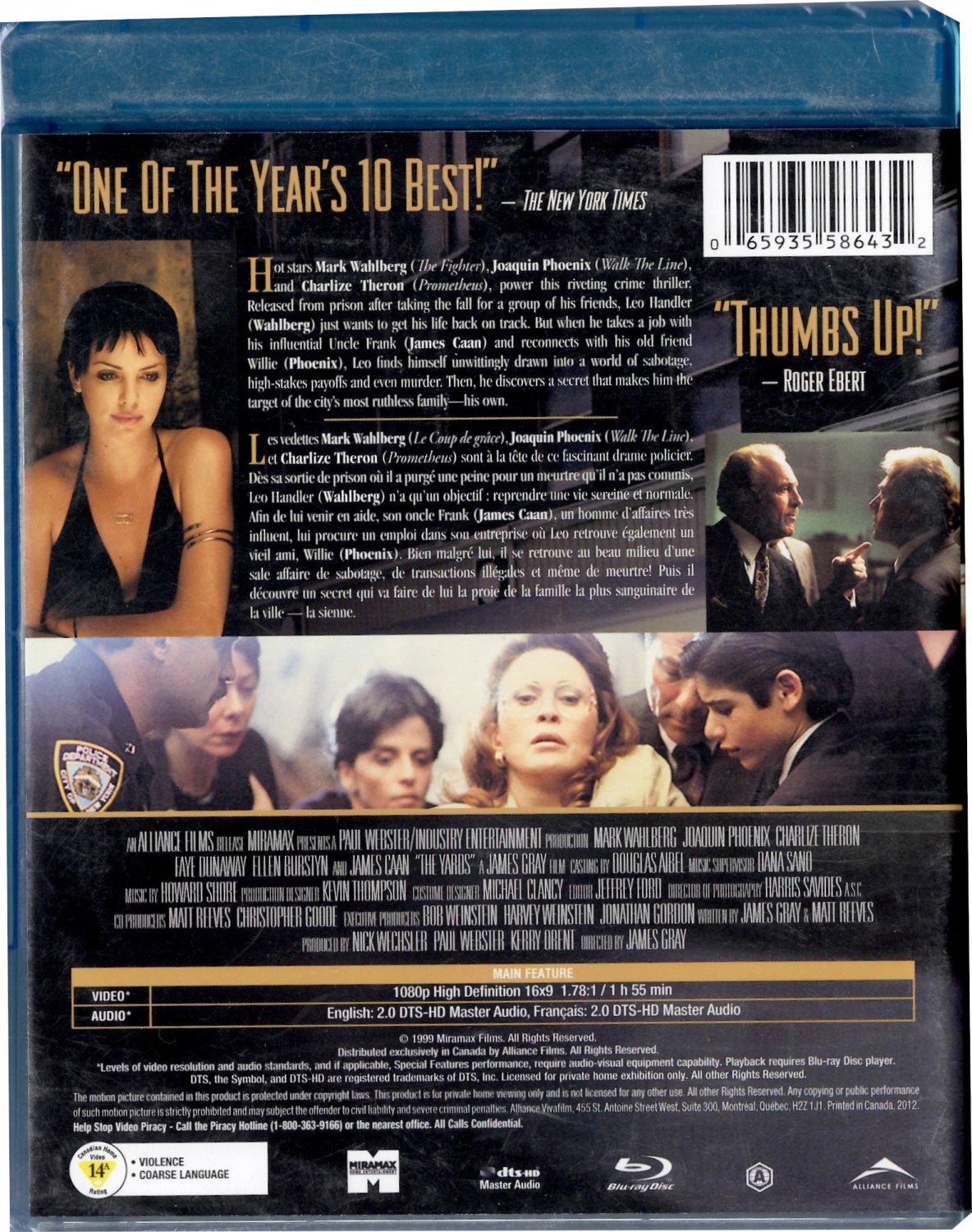 The Yards – Joaquin Phoenix Charlize Theron Mark Wahlberg – Blu Ray BD ...
