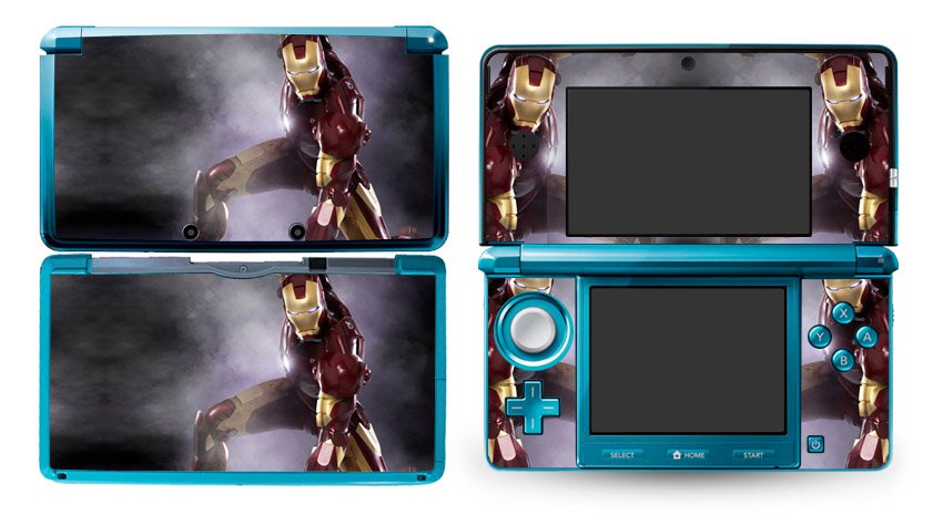 NEW N3DS Skin Vinyl Sticker Decals for Nintendo 3DS Iron Man DS032