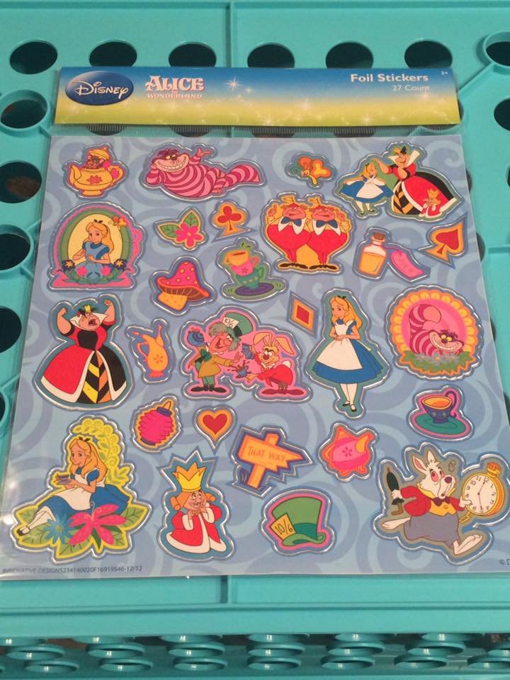Alice in Wonderland Sticker Sheet