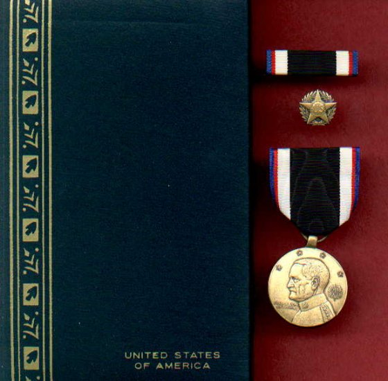 WWI Army of Occupation medal with ribbon bar and pin cased set
