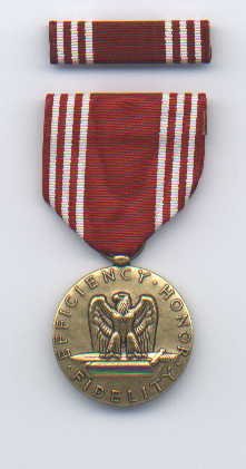 US Army Good Conduct medal with ribbon bar