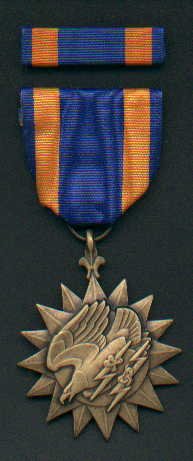 Us Air Medal With Ribbon Bar