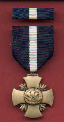 US Navy and Marine Corps USMC Cross Medal with ribbon bar