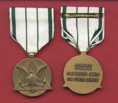 US Army Commanders Award for Public Service medal