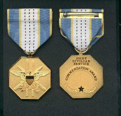 Joint Service Civilian Commendation Award medal