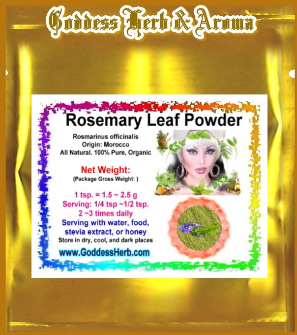 Rosemary Leaf Powder (Rosmarinus officinalis) Morocco Organic Grown All ...