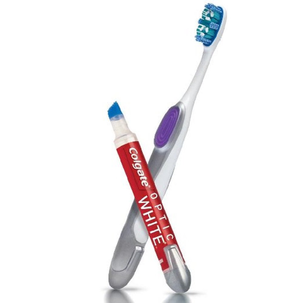 Colgate Optic White Toothbrush Plus Whitening Pen