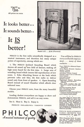 1937 Philco Model 15x