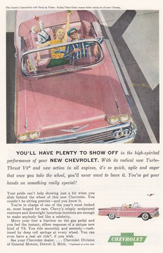 1958 Chevrolet Impala Convertible: Pink